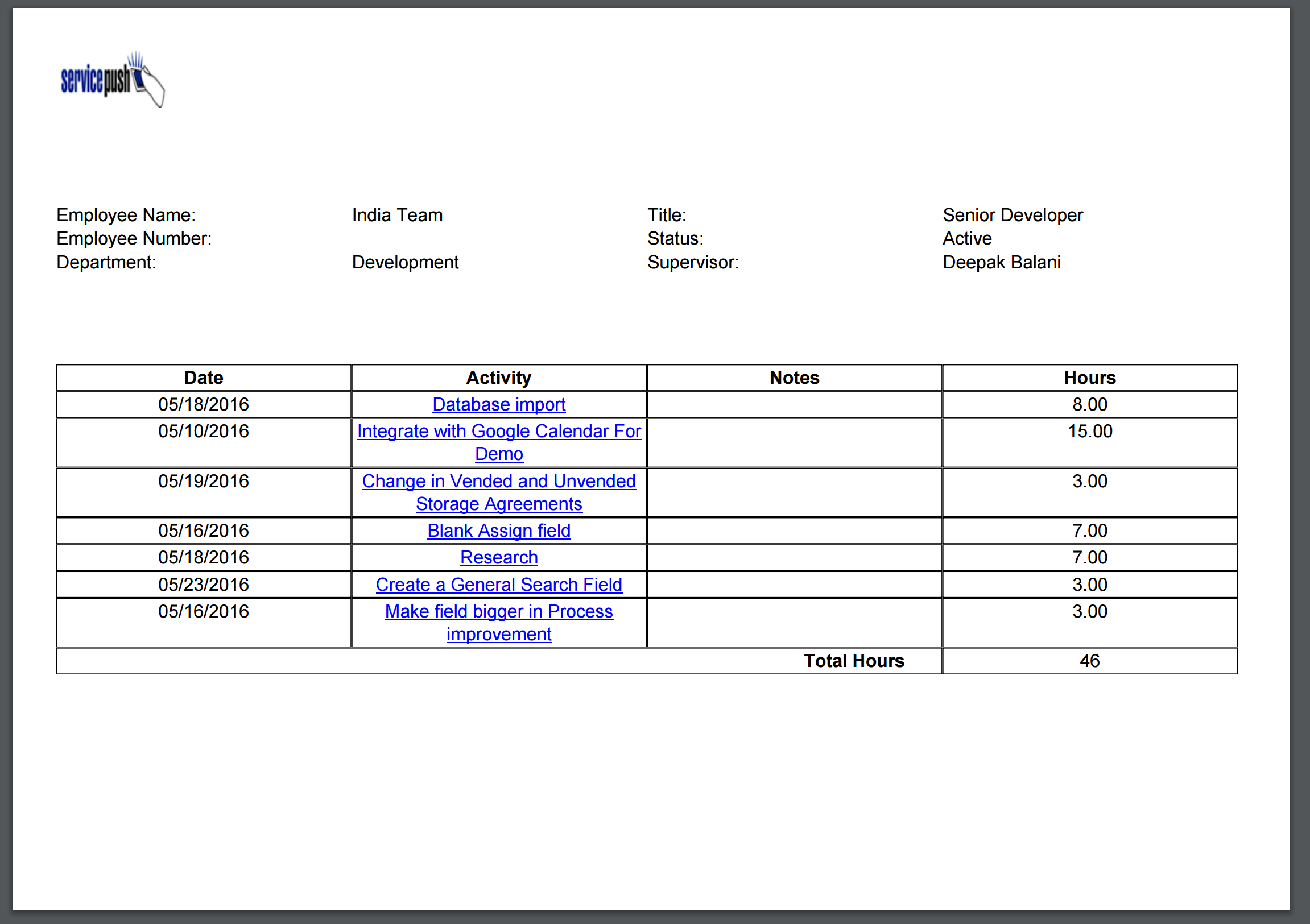 Timesheet Ninja for SuiteCRM | SuiteCRM Module